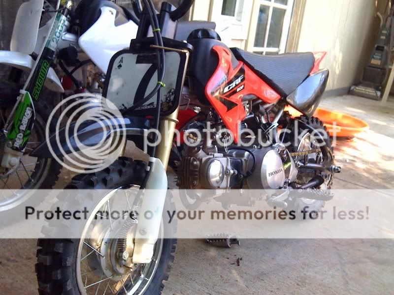 CRF 50 Reeg Suspension and Billetware Frame | PlanetMinis Forums